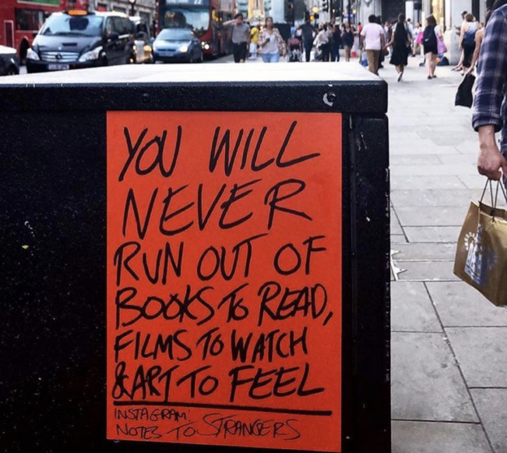 Top 10 Best ‘Notes to Strangers’ in London | Funzing